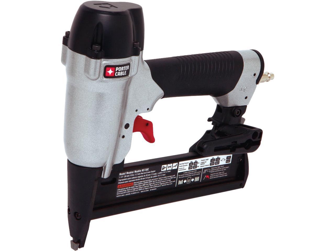 Porter Cable 18-Gauge 1/4-In. Crown 1-1/2 In. Finish Stapler Kit NS150C - Newegg.com