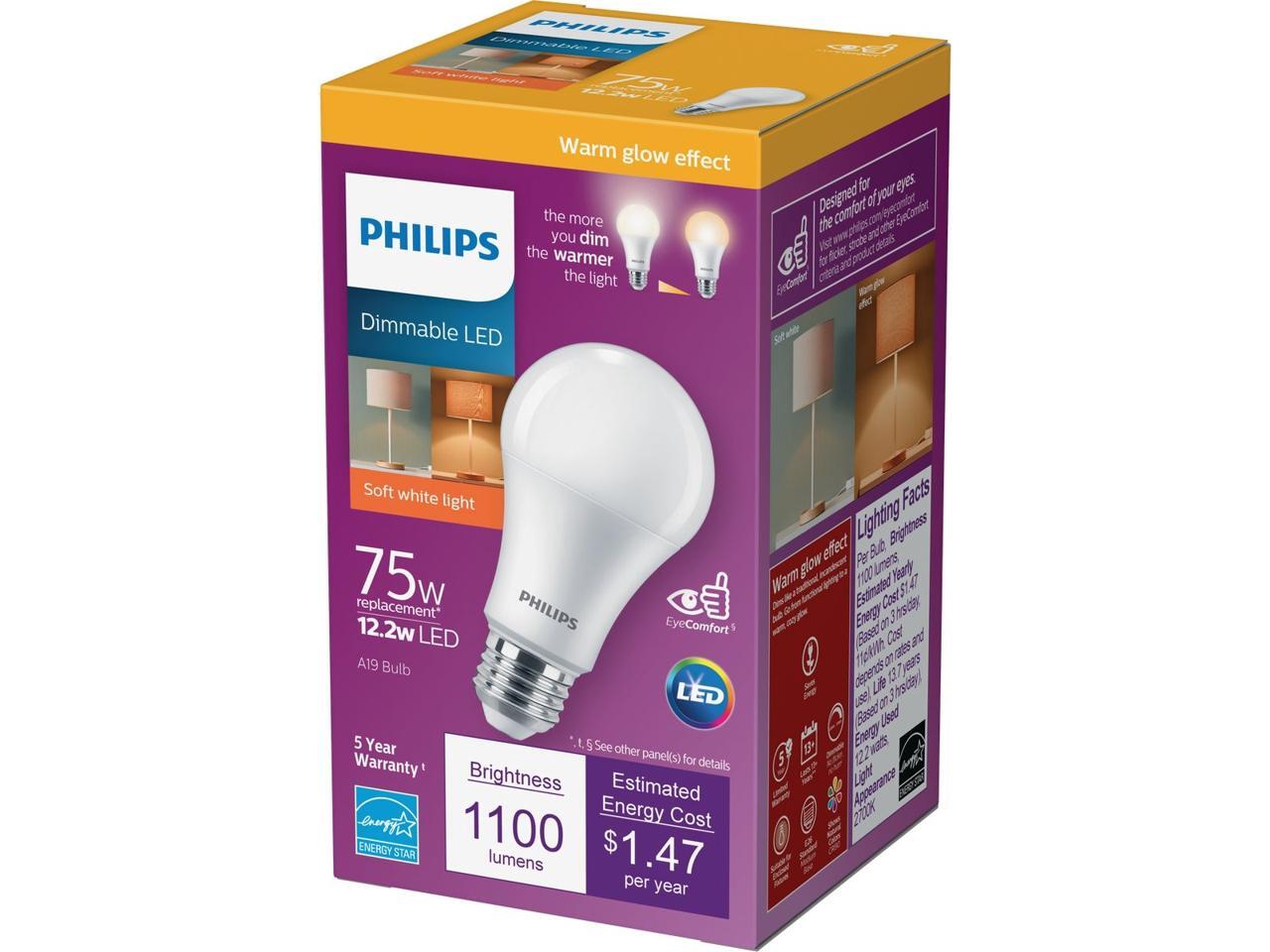 Philips 75w A19 Sw T20 Led Bulb 561000 - Newegg.com