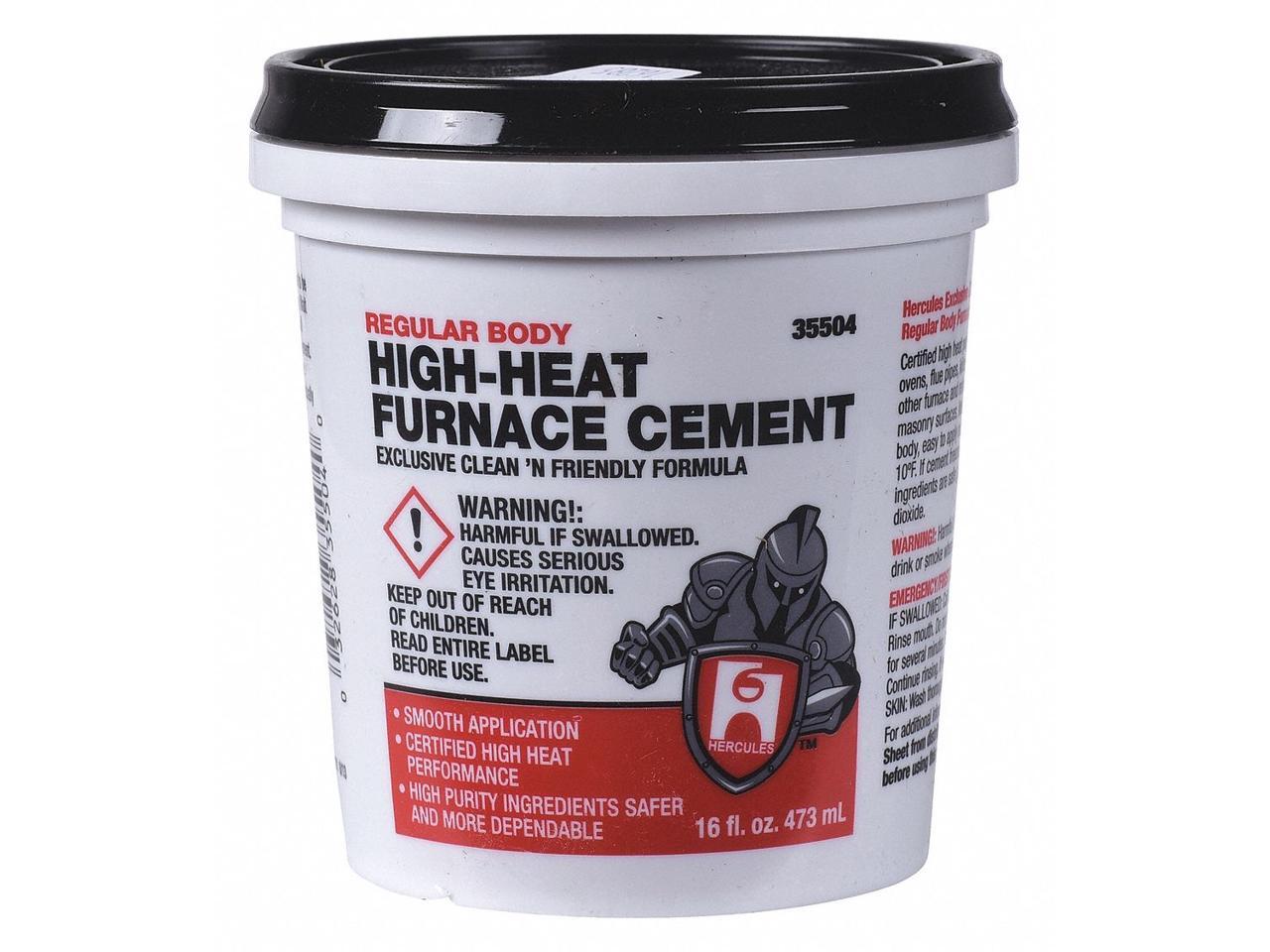 HERCULES 35504 Furnace Cement,High Temperature,1 pt. - Newegg.com