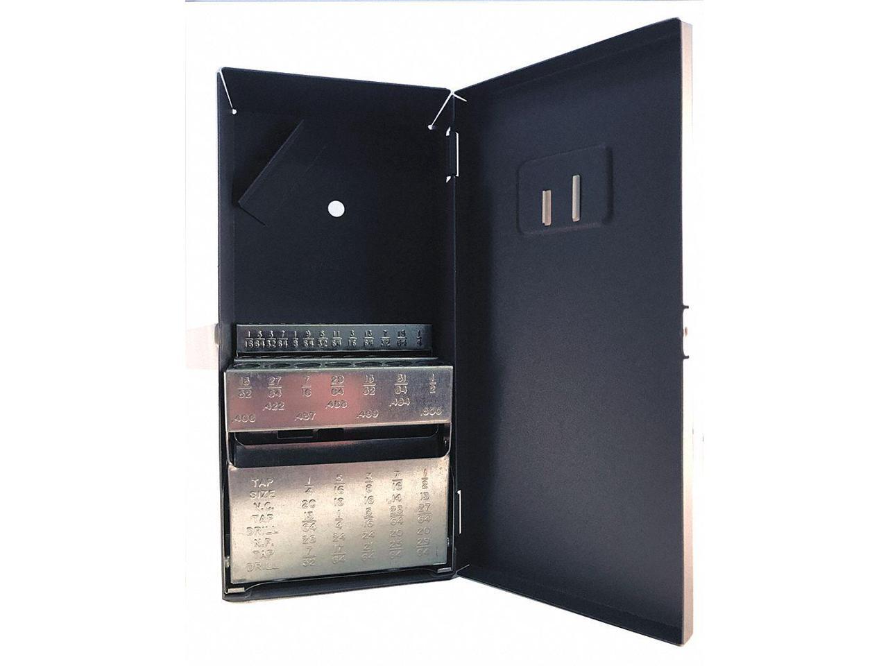 Huot Steel Drill Bit Case, 8-3/4" D X 1-3/4" H X 4" W, Taper Length ...