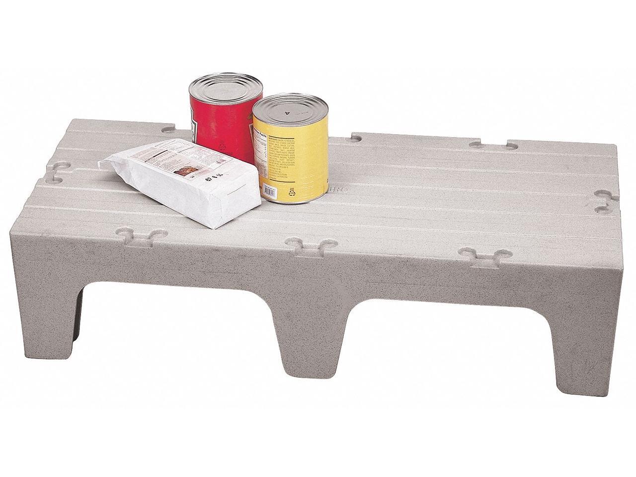 CAMBRO EADRS48480 Dunnage Rack with Solid Shelves Top 48", 3000 lb ...