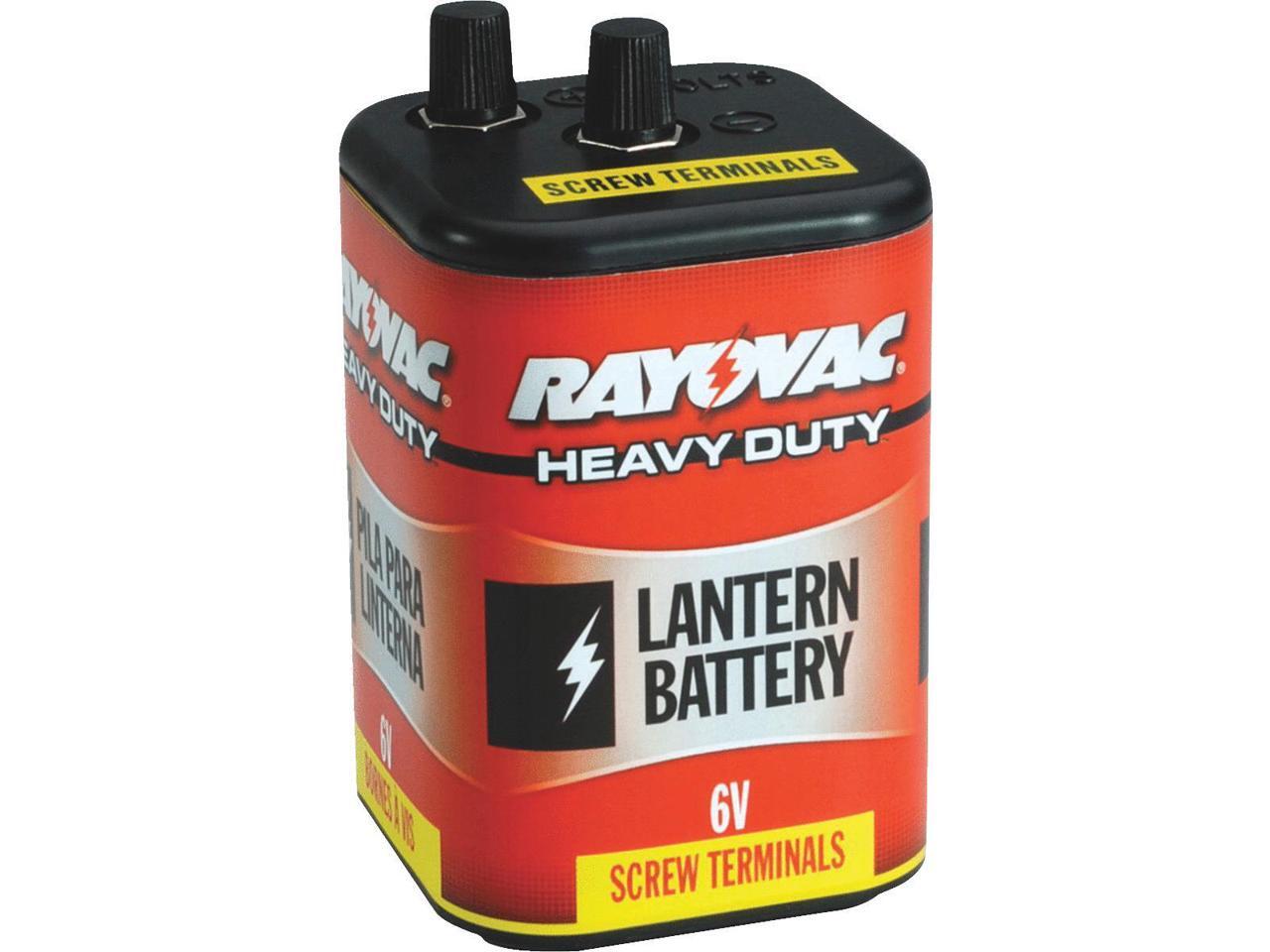 Heavy Duty Lantern Battery, 6 Volt Screw Terminals Rayovac Handheld ...