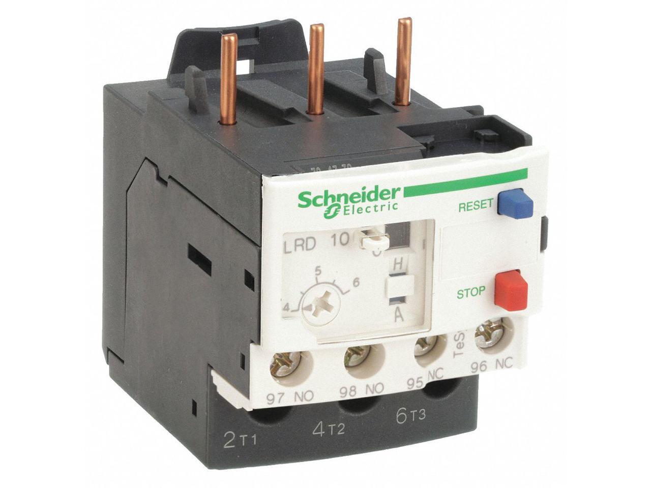 SCHNEIDER ELECTRIC LRD10 Ovrload Relay,4 to 6A,3P,Class 10,690VAC ...
