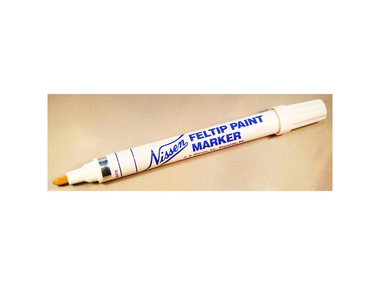 Nissen 00350 Feltip Paint Marker, White, Medium, 1 Each - Newegg.com