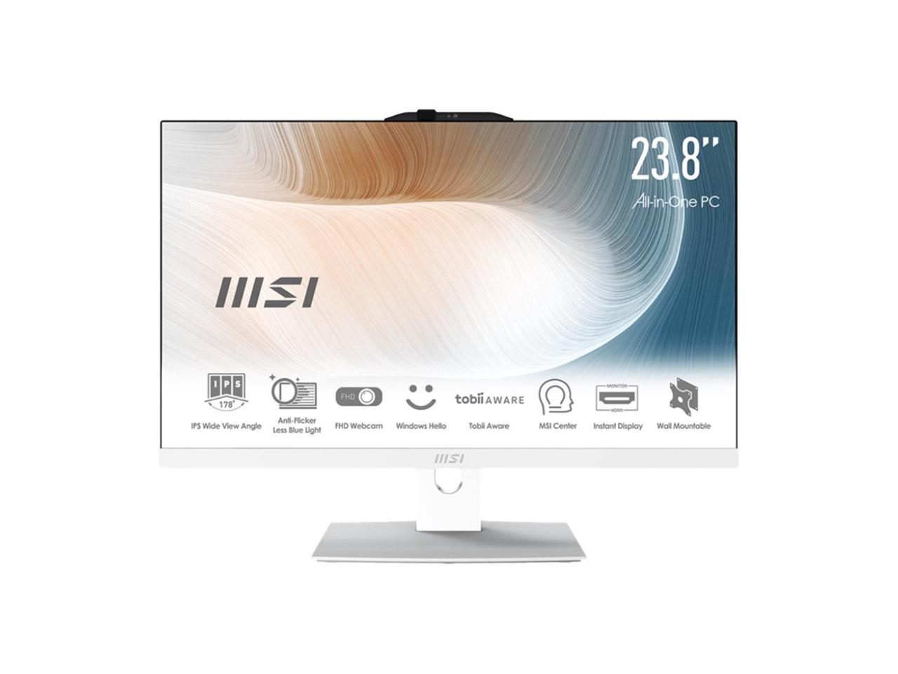 MSI All-in-One Computer Modern AM242TP 12M-056US Intel Core i5 12th Gen ...