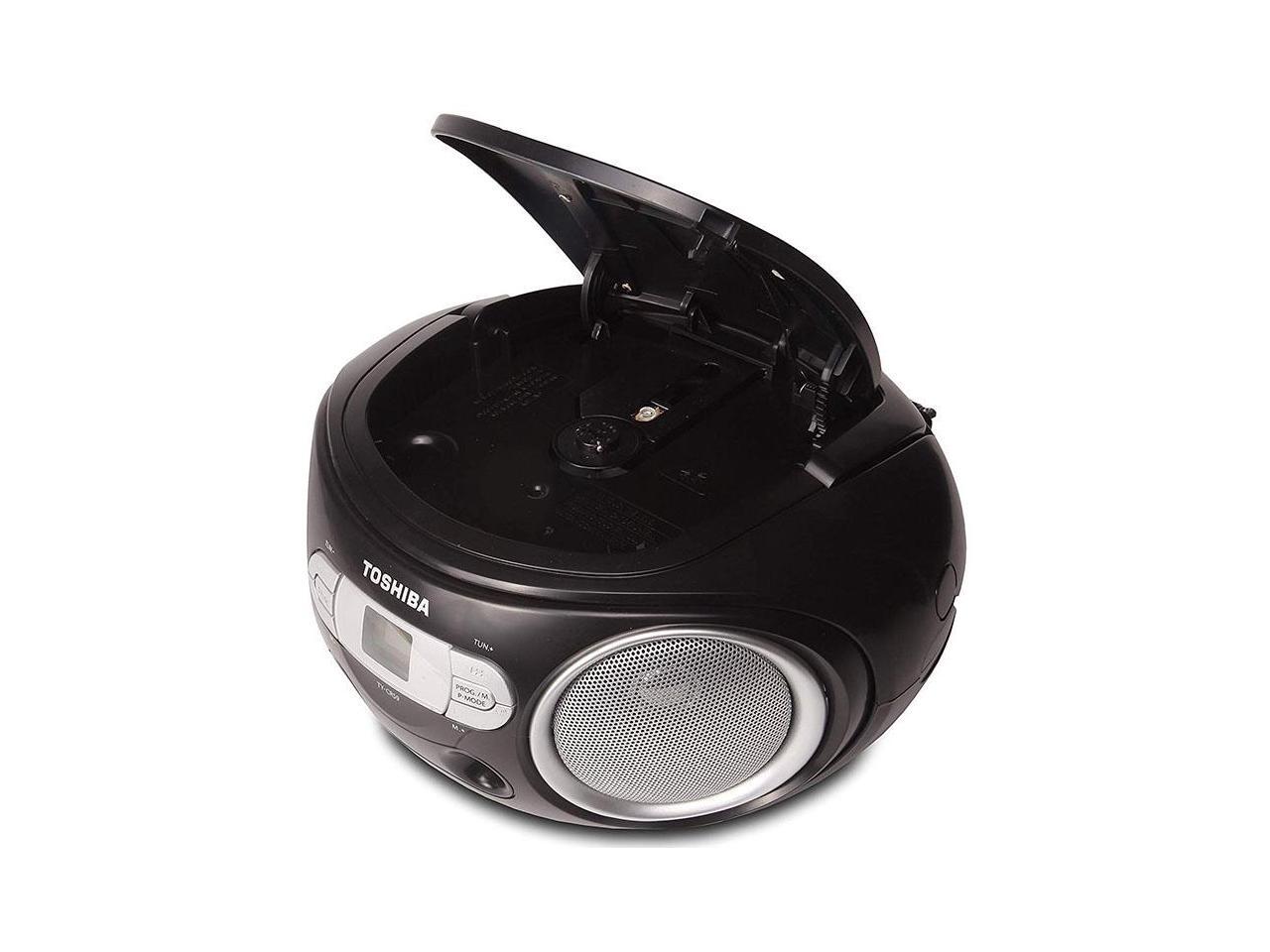 Toshiba Portable CD Boombox with AM/FM Stereo and Aux Input TY-CRS9 ...