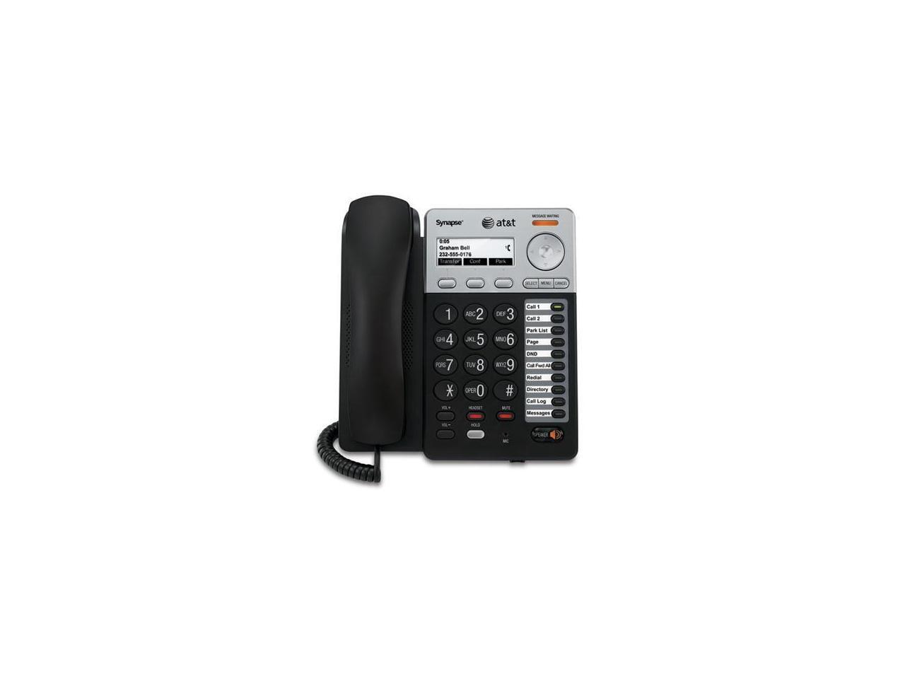AT&T - SB35025 - Syn248 SB35025 Corded Deskset Phone System, For Use ...