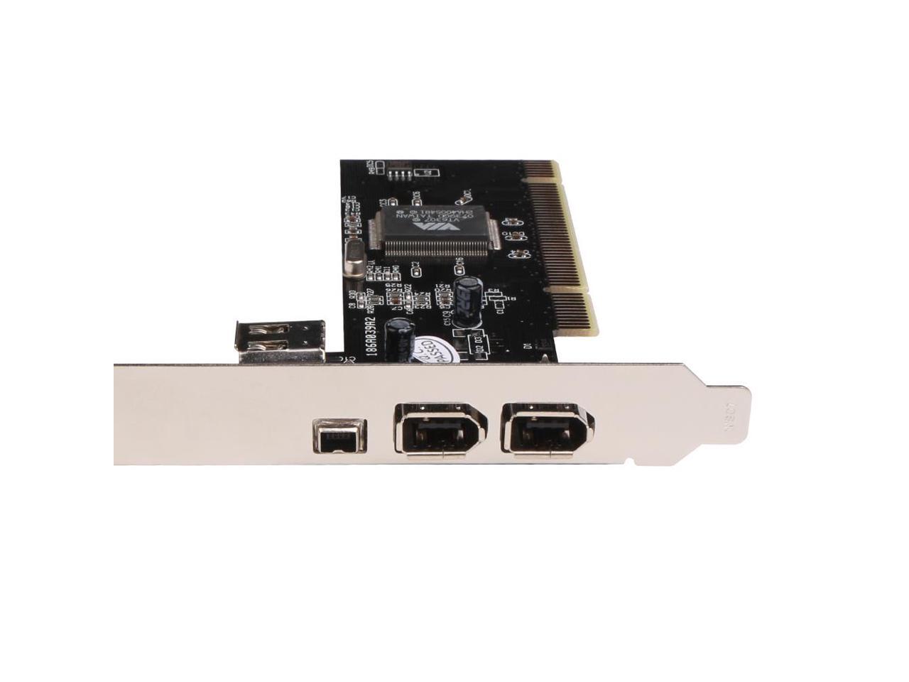 PCI to 6-Pin / 4-Pin IEEE 1394 Controller Card with Firewire Cable for ...