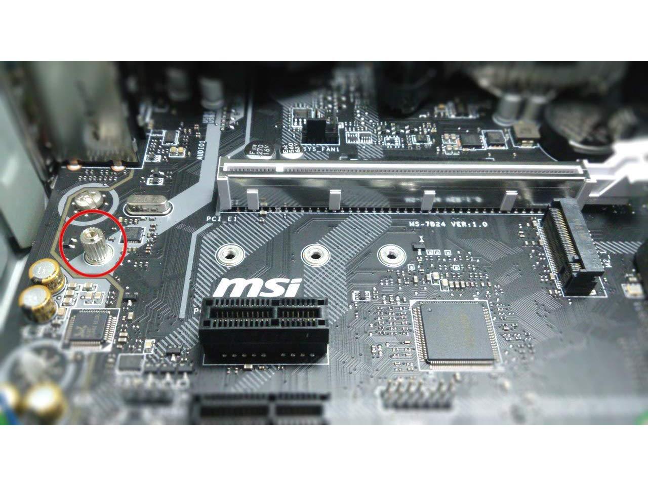 Micro Connectors M.2 SSD Mounting Screws Kit for Gigabyte & MSI ...