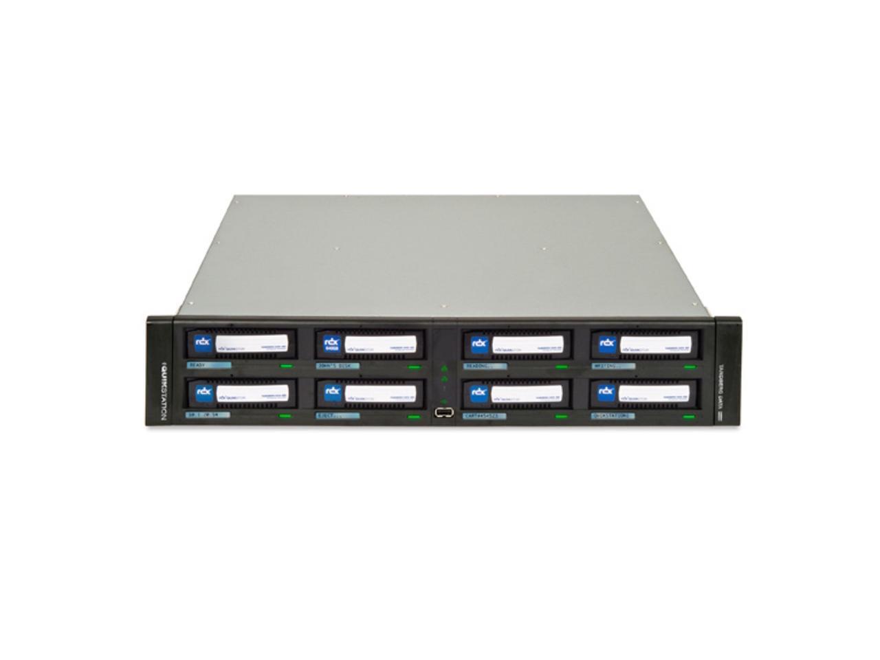 Tandberg RDX QuikStation 8 - Disk library - RDX x 8 - 10 Gigabit ...