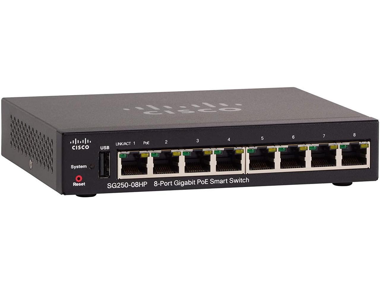 Sg250-08Hp 8-Port Gigabit Poe Smart Switch - Newegg.com