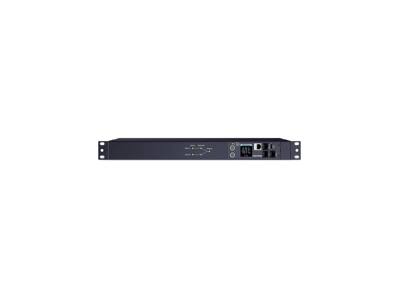 CyberPower PDU44001 Switched 1U 100 - 120 VAC 15A 10 ft Power ...