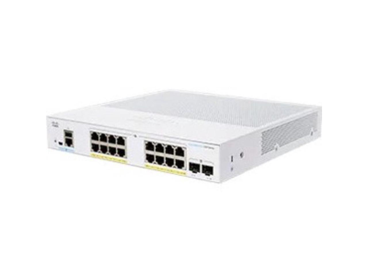 Cisco 350 CBS350-16P-2G 16-Port PoE SFP Managed Ethernet Switch ...