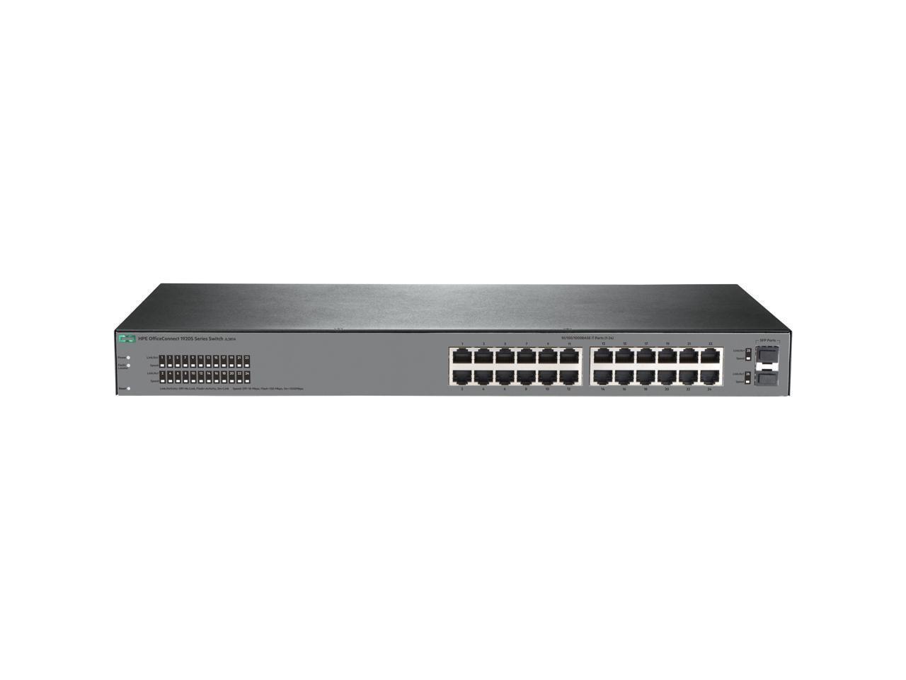 HPE OfficeConnect 1920S 24G 2 SFP Switch (JL381A) - Newegg.com