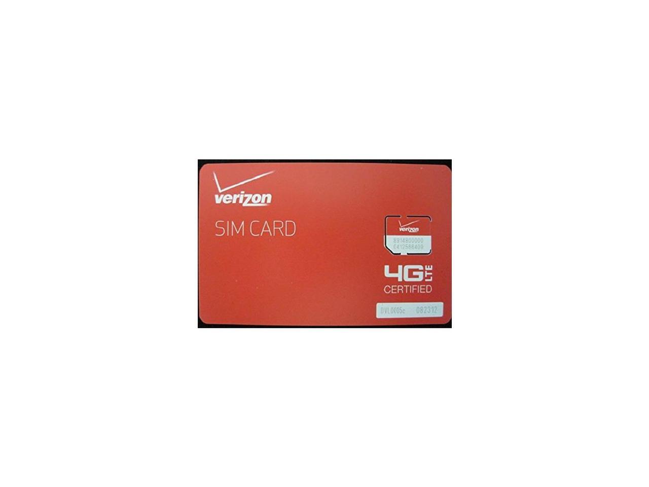 Verizon Wireless 4G LTE Certified MICRO SIM Card 3FF - BULKSIM3FF ...
