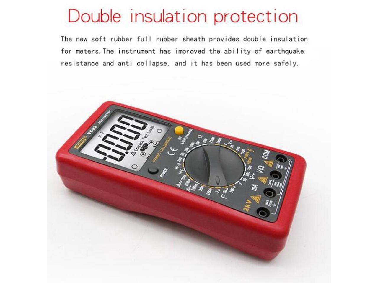 VC92 Digital Large Screen Multimeter To Measure Interphase Voltage ...