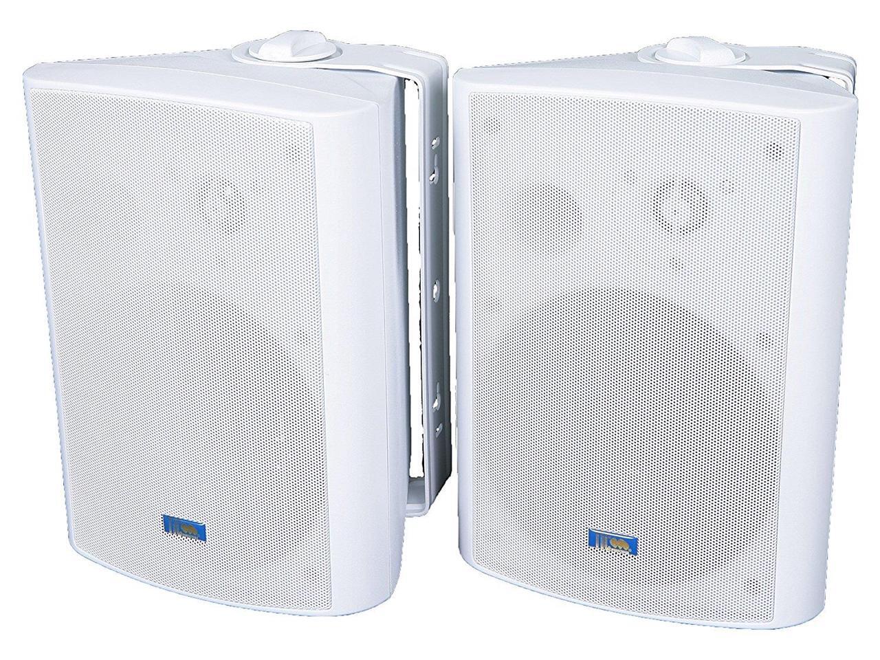 TIC ASP ASP120-W 2 CH White Outdoor Patio Speakers Pair - Newegg.com