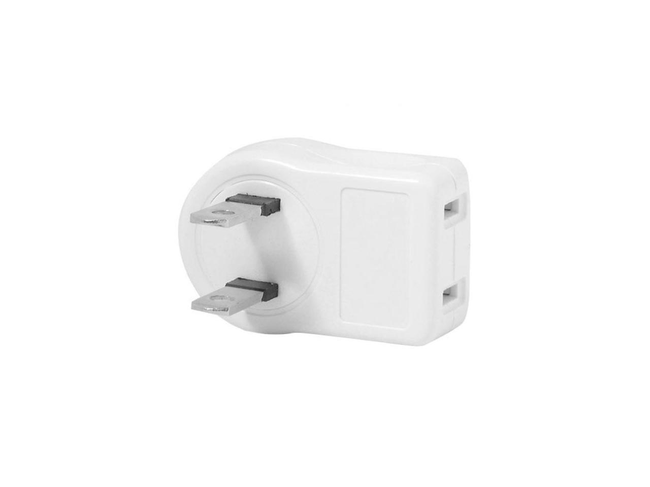 Cablecc NEMA 1-15P USA Outlet Saver Power Extension Adapter 2-prong 2 ...