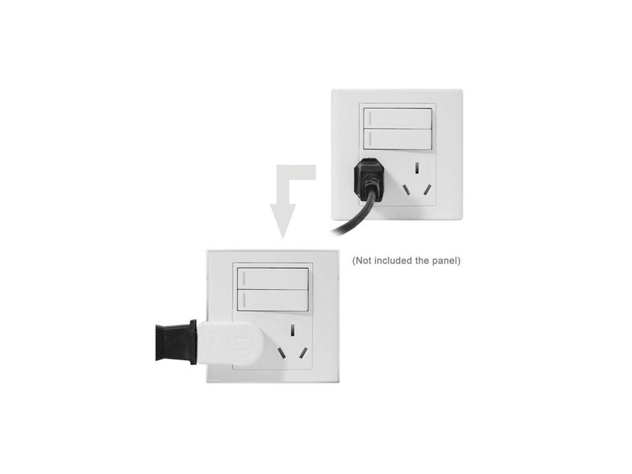 Cablecc NEMA 1-15P USA Outlet Saver Power Extension Adapter 2-prong 2 ...