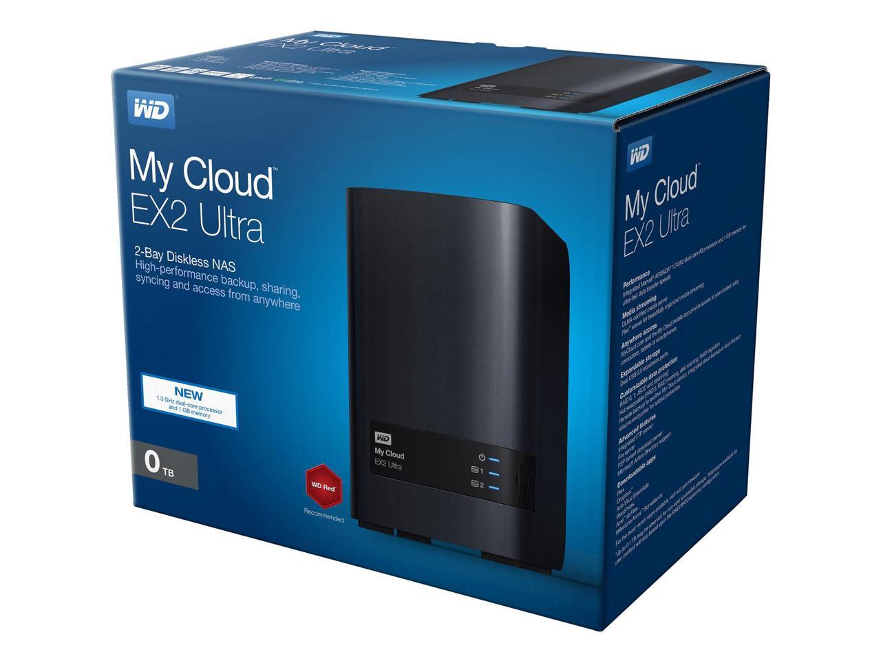 WDBVBZ0000NCH-NESN WD Diskless My Cloud EX2 Ultra Network Attached ...