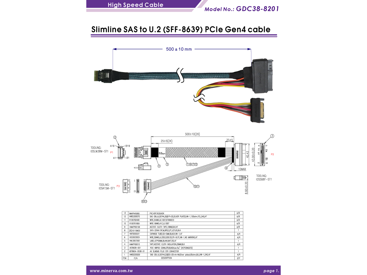 U.2 PCIe 4.0 to EDSFF (Gen-Z) 1C Adapter for Intel DC P4511 E1.S EDSFF ...