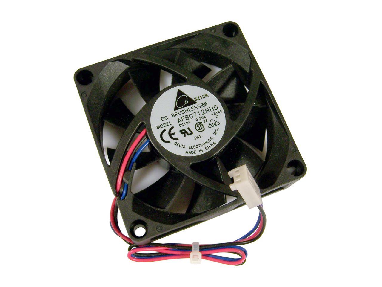 Delta 12v DC 0.30a 70x20mm 3-Wire Fan AFB0712HHD-SY45 HP DC Brushless 3 ...