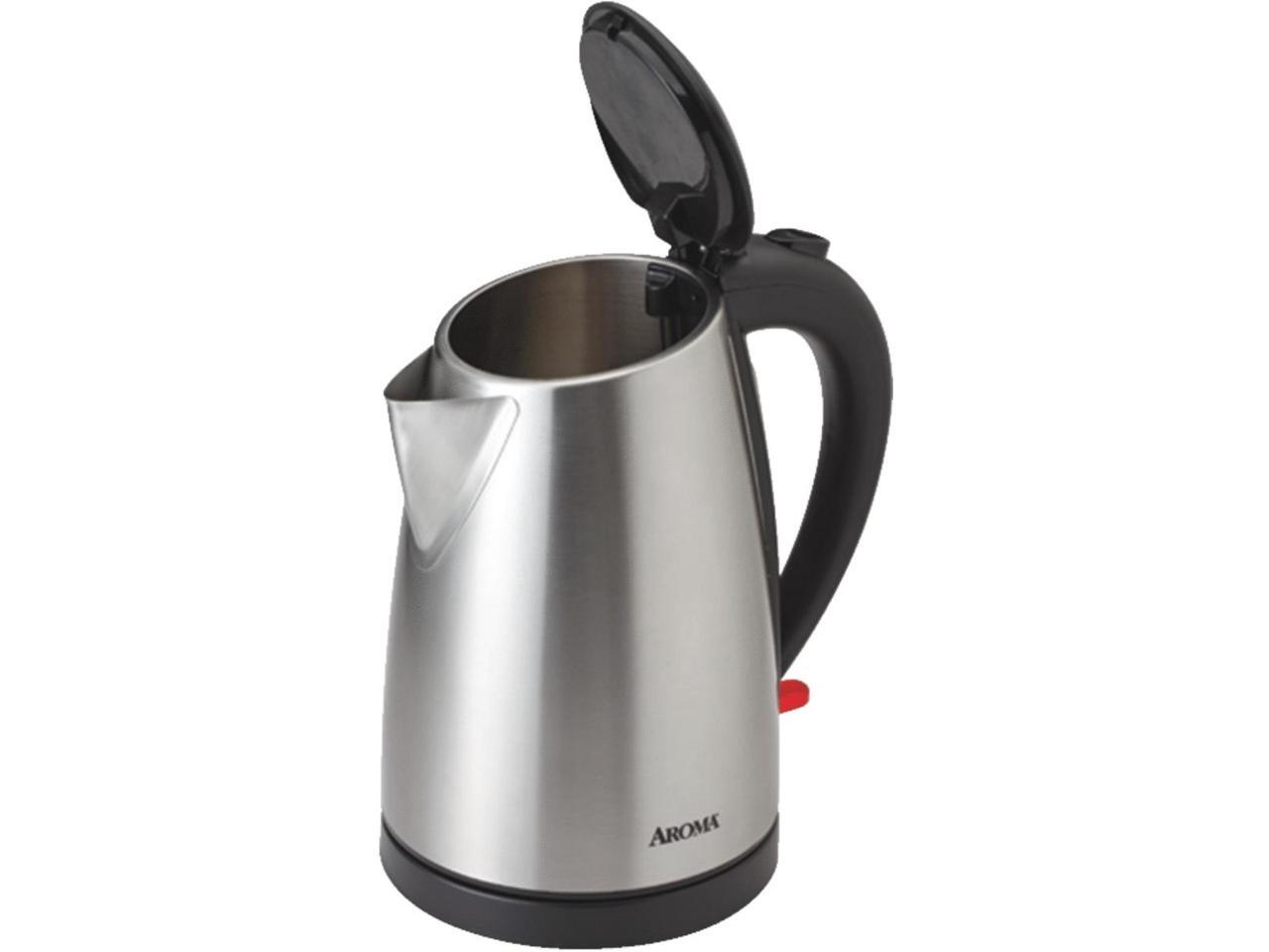 AROMA AWK-1400SB Stainless Steel 1.7 Liter (7 Cup) Electric Water ...