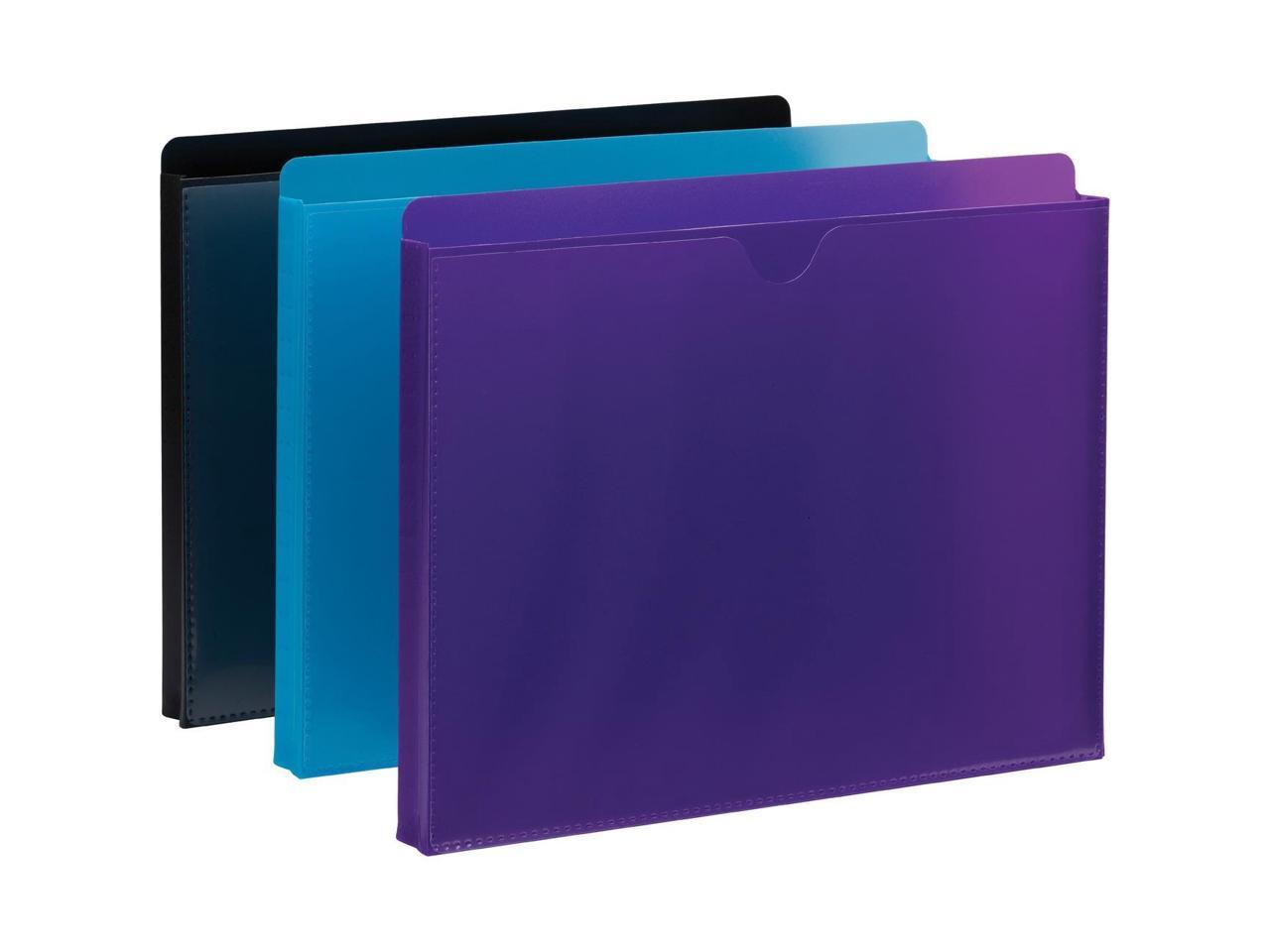 Smead Poly Expanding Jackets with Clear Sleeve - Newegg.com