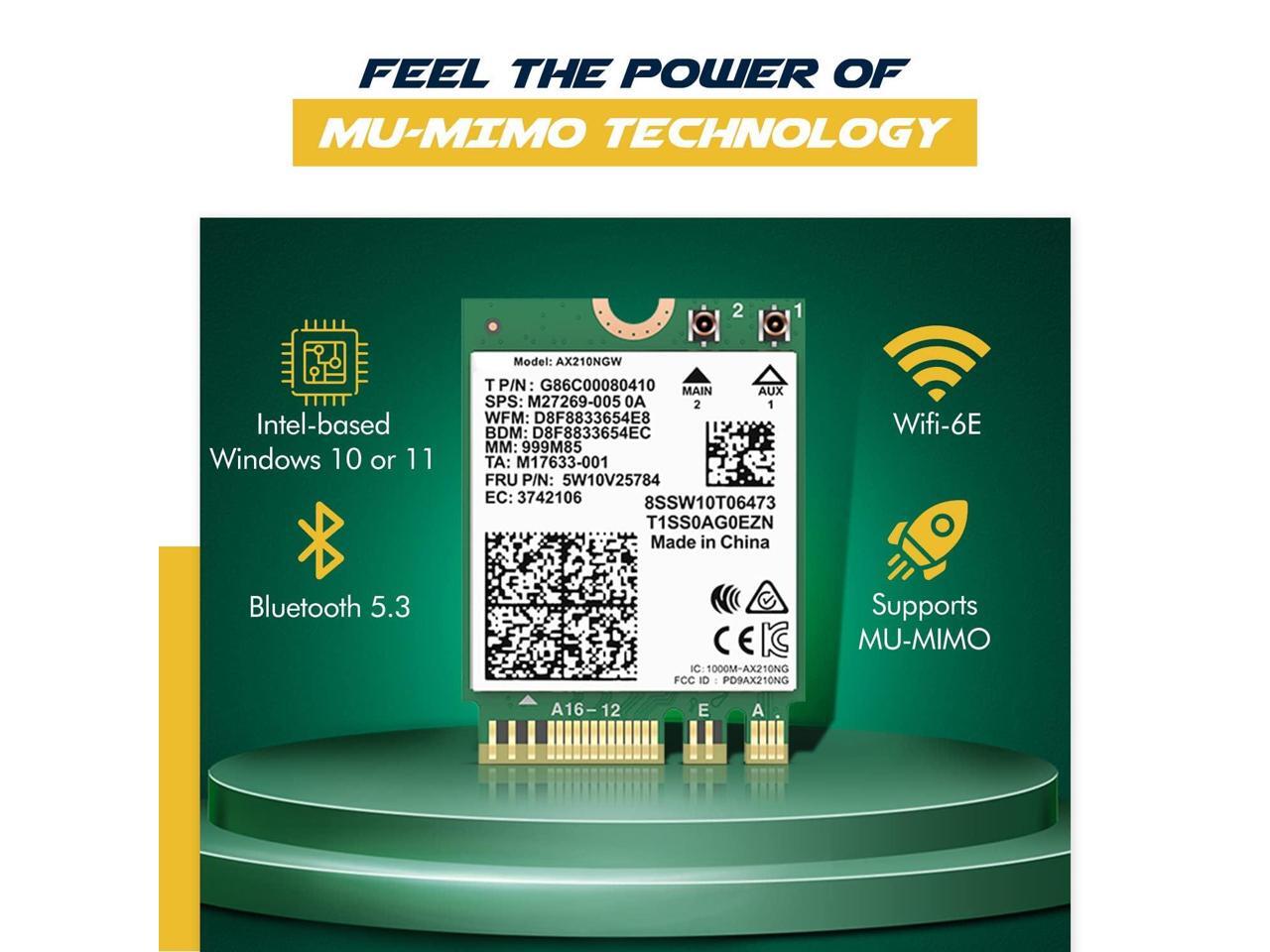 Intel AX1675x Killer Series Gaming WiFi 6E Adapter Upgrade | M.2 WiFi ...