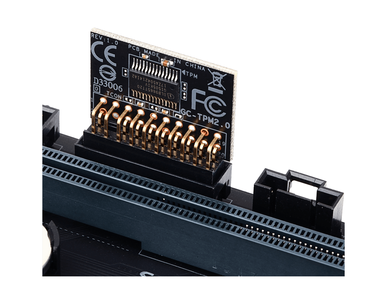 Gigabyte GC-TPM2.0 TPM Module 20 Pin Compute Securely bus header key ...