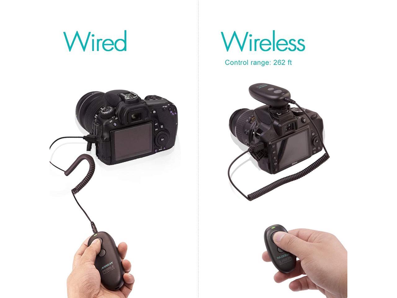 AODELAN Wireless Shutter Remote Release Control, Camera Wired Remote Control Cord for Panasonic ...