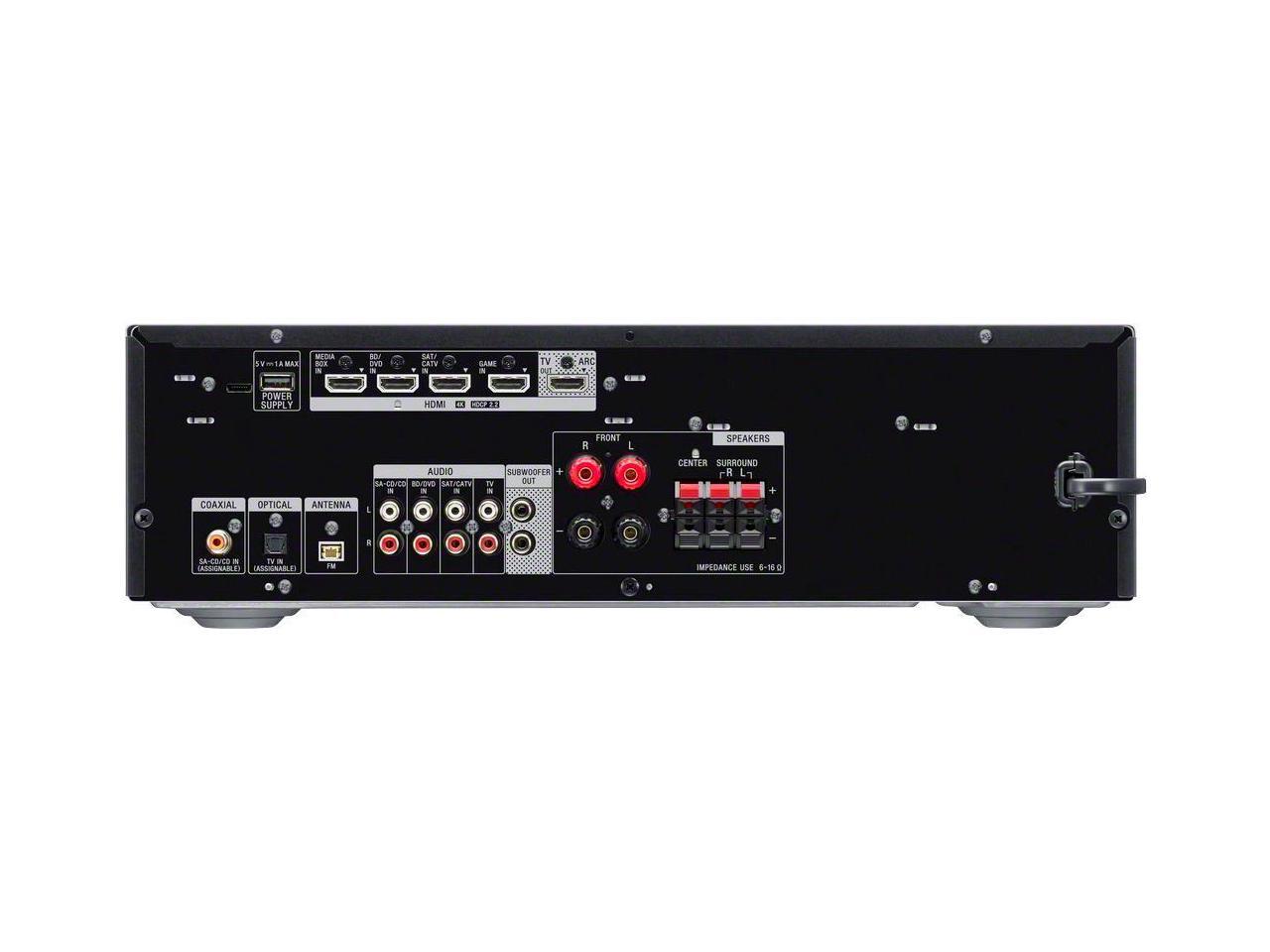 Sony STR-DH590 5.2 Multi-Channel 4K HDR AV Receiver with Bluetooth ...