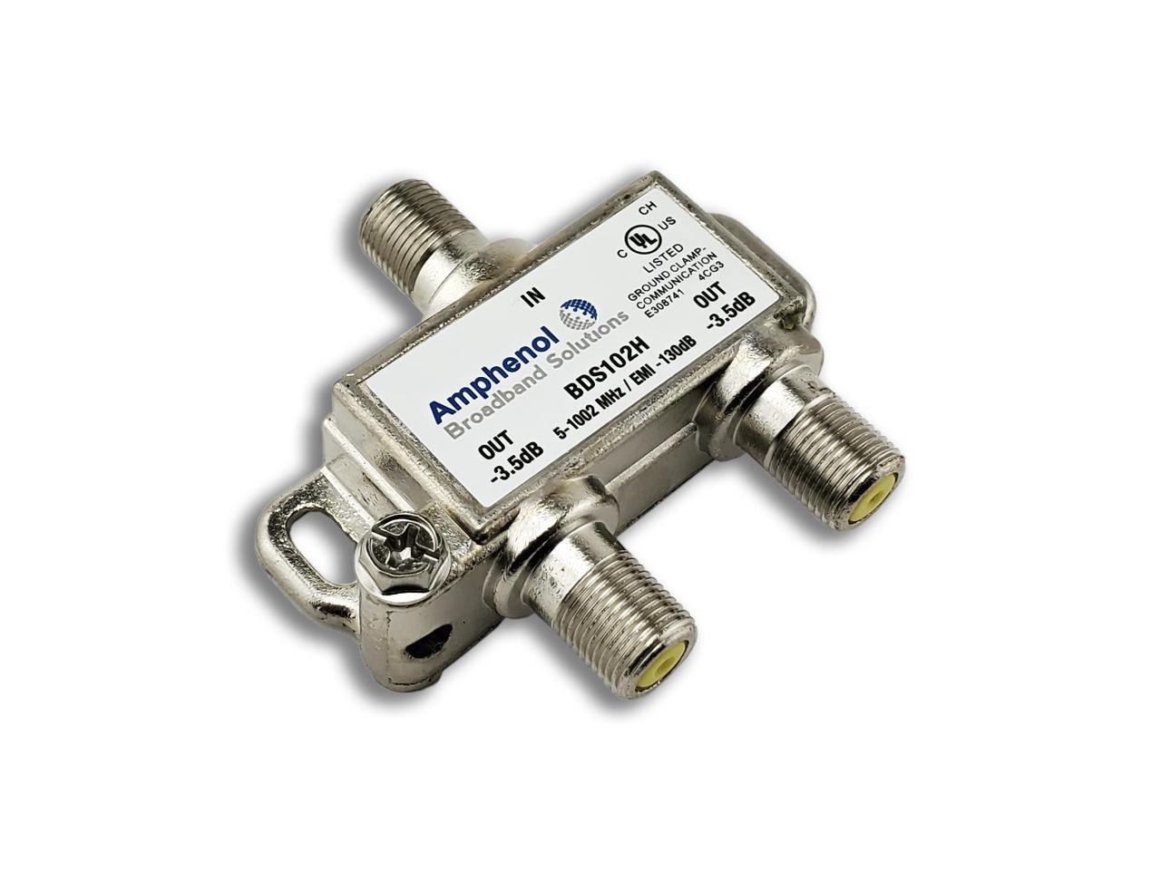 2 Way Extreme/Amphenol 1Ghz High Performance Coax Cable Splitter ...