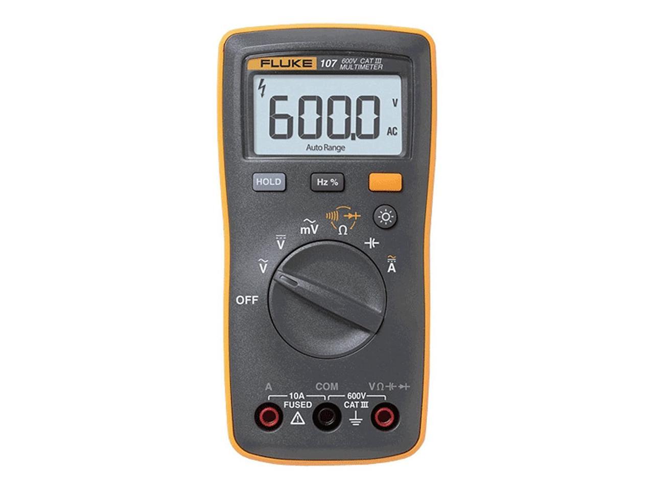 Fluke 107 Ac/dc Current Handheld Digital Multimeter by Fluke, Gray ...