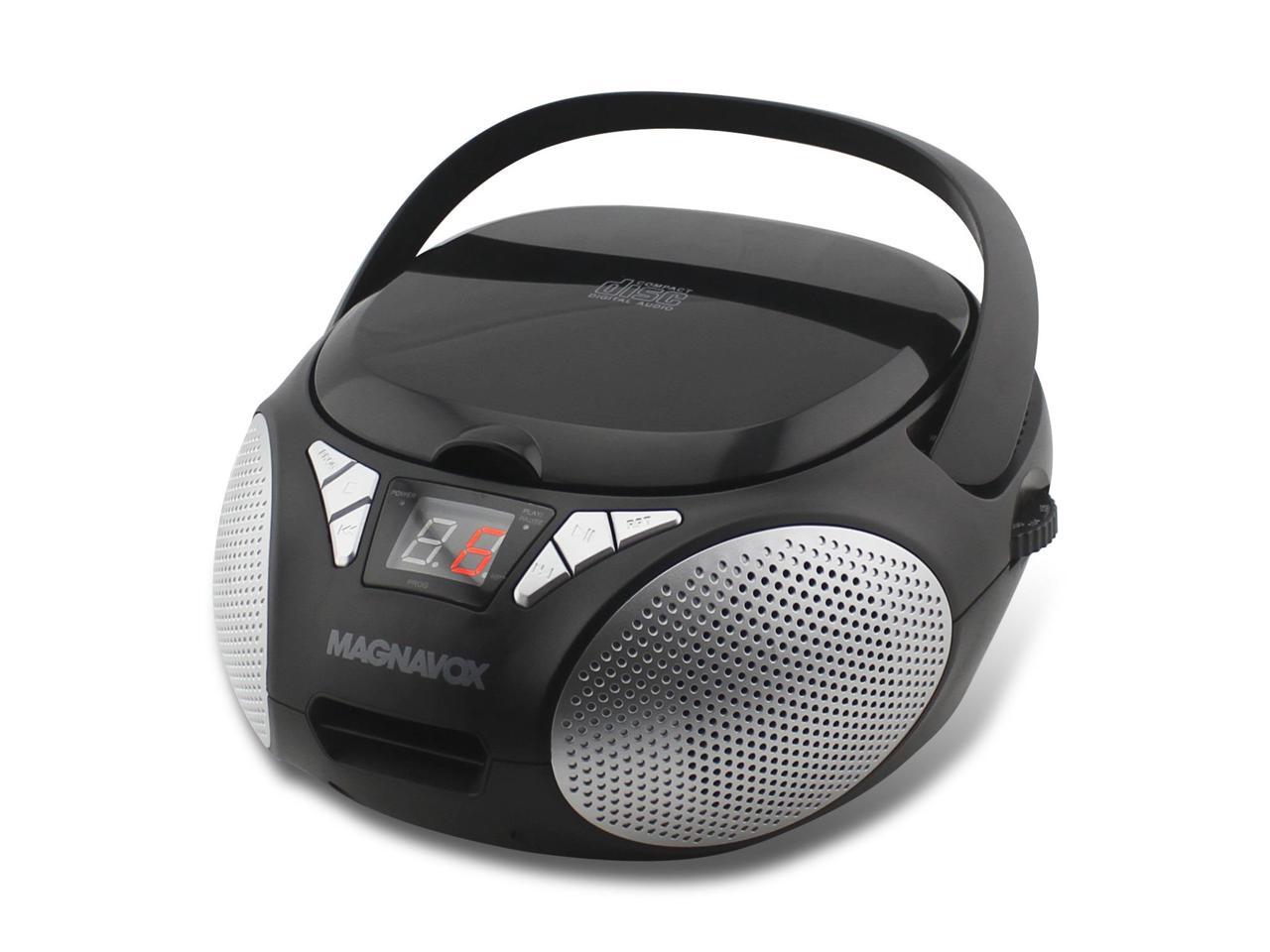 Magnavox CD Boombox with AM/FM Stereo Radio in Black (MD6924) - Newegg.com