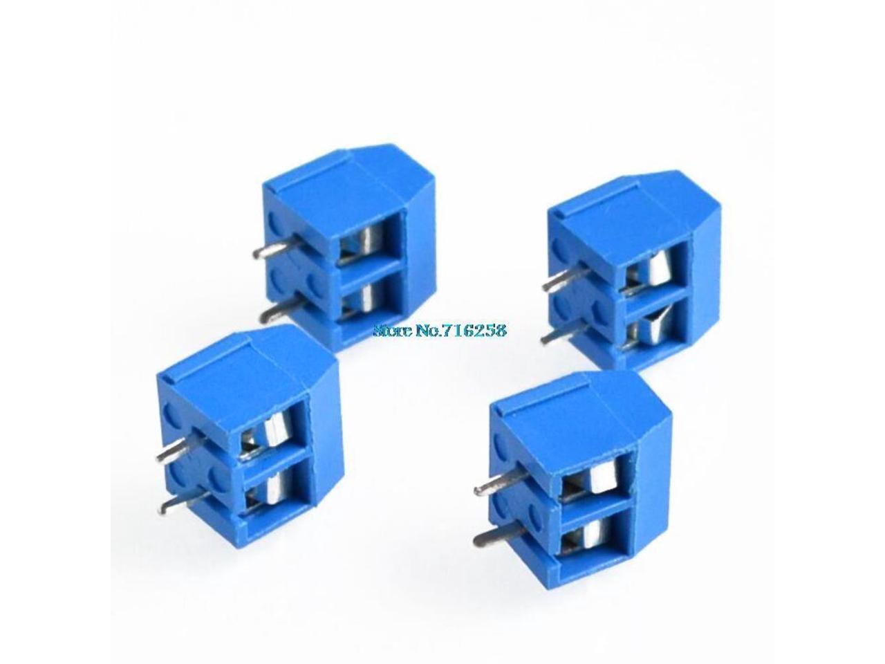 10PCS KF301 2 Pin Screw connector 5mm Pitch 5.08-301-2P 301-2P - Newegg.com