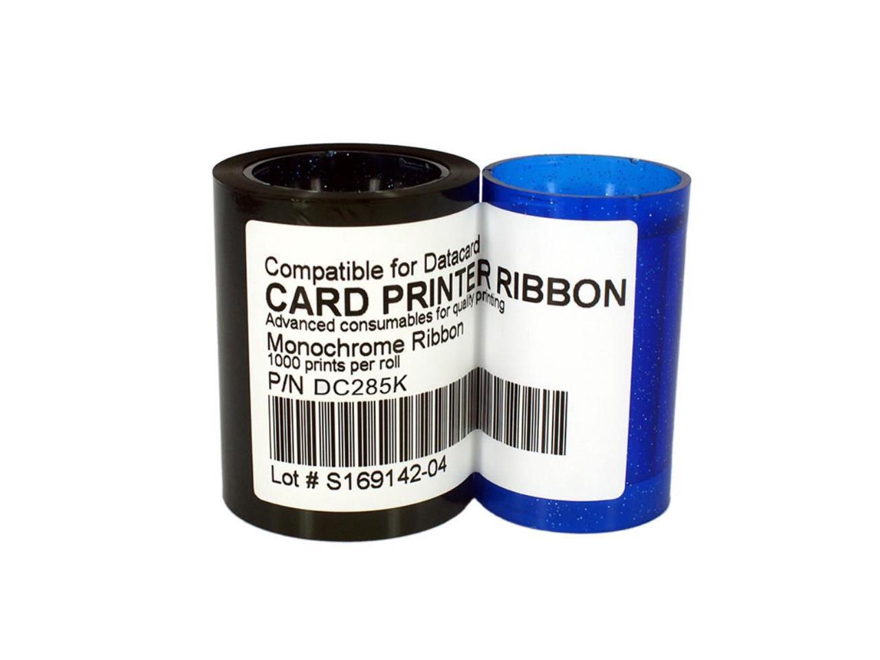 DC285K Black Ribbon 1000prints/roll For Datacard SP25 SP30 SP35 SP55 ...