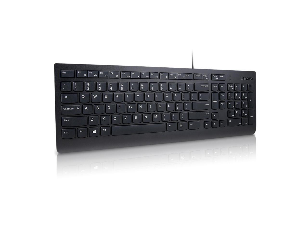 Lenovo Essential Wired Keyboard (Black) - US English 103P - Newegg.ca