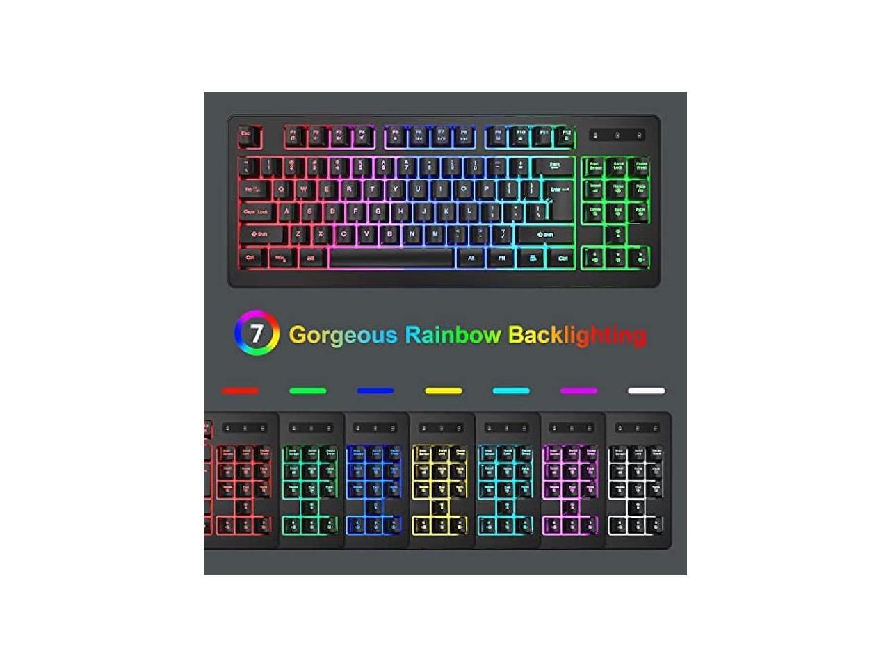 BlueFinger Wireless Gaming Keyboard and Mouse Combo, Long Lasting ...