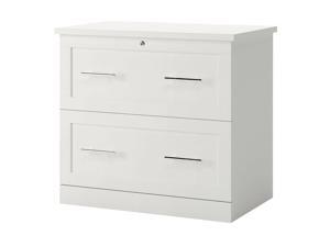 NeweggBusiness Realspace 29 7 16 W x 18 1 2 D Lateral 2 Drawer File Cabinet White