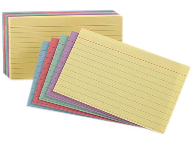Click here for Oxford Ruled Index Cards  5 X 8  Blue/Violet/Canar... prices