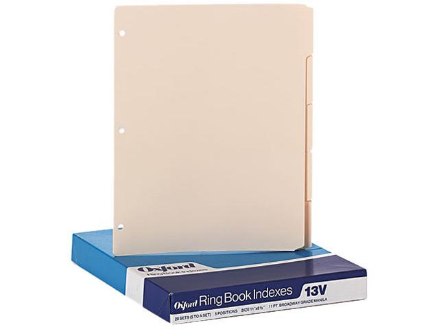 Click here for Oxford 13V Three-Hole Punched Index for Binder  1/... prices