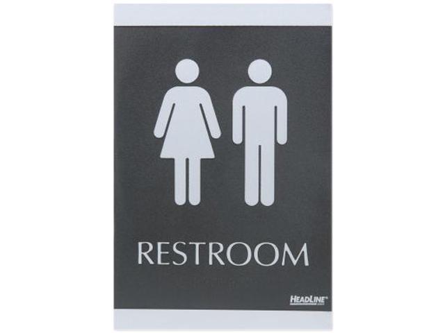 Click here for U. S. Stamp & Sign ADA Signs RESTROOM Adhesive 6x9... prices