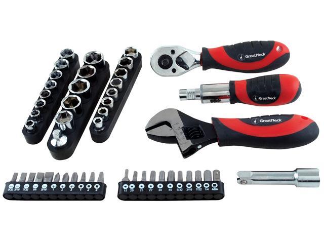 Click here for GREAT NECK SAW 50 Piece Ratchet Socket & Wrench Se... prices