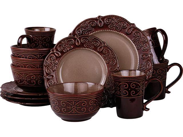 Click here for Elama EL-SALIA16 Salia 16 Piece Stoneware Dinnerwa... prices