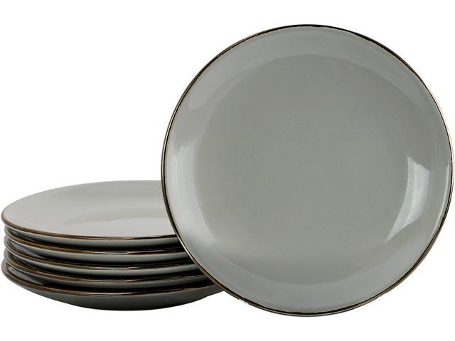 Click here for Elama Tahitian Sand 6-Piece Salad Plate Set  Light... prices