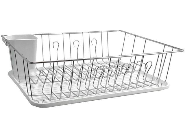Click here for Mega Chef 17.5 Inch White Single Level Dish Rack w... prices