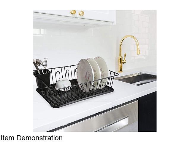 Click here for Mega Chef 17.5 Inch Black Dish Rack with 14 Plate... prices