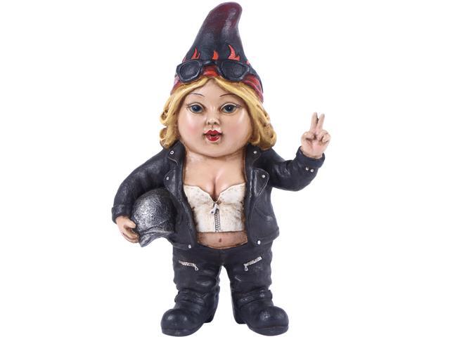 Click here for Hi-Line Gift Female Biker Gnome with Helmet - Gnom... prices
