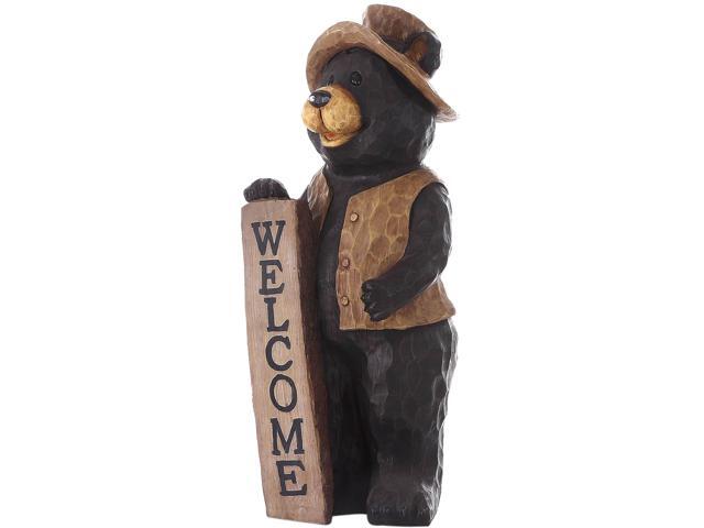 Click here for Hi-Line Gift Bear Standing with A Welcome Sign prices